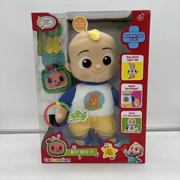 Toys | Cocomelon Boo Boo Jj Plush New Interactive Play Lights Up Heals ...